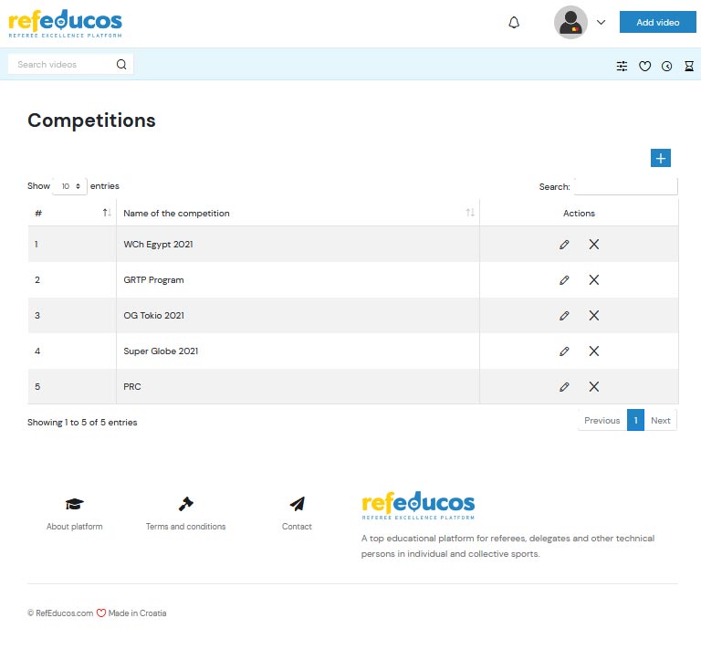 Referee Exellence Platform - RefEducos